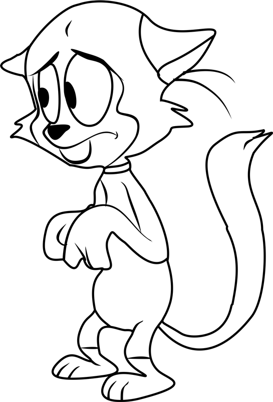 Chester Is Scared para colorear, imprimir e dibujar –ColoringOnly.Com