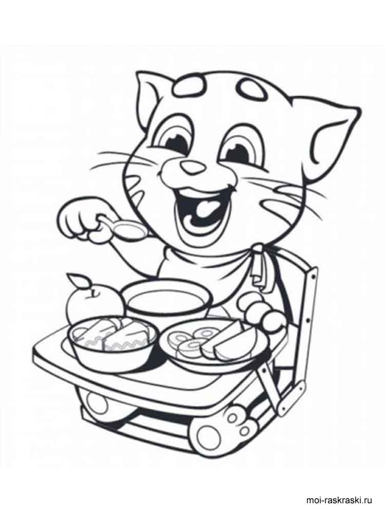 Talking Tom and Friends para colorear, imprimir e dibujar –ColoringOnly.Com