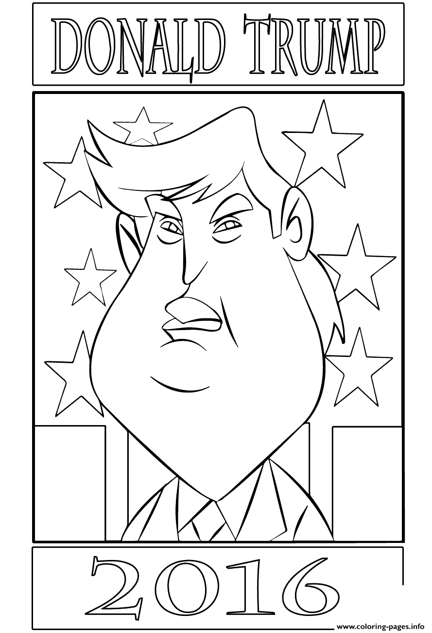 Donald Trump Run For President para colorear, imprimir e dibujar ...