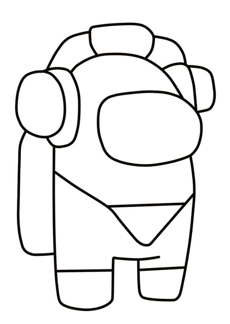 Among Us Y Monstruo para colorear, imprimir e dibujar –ColoringOnly.Com