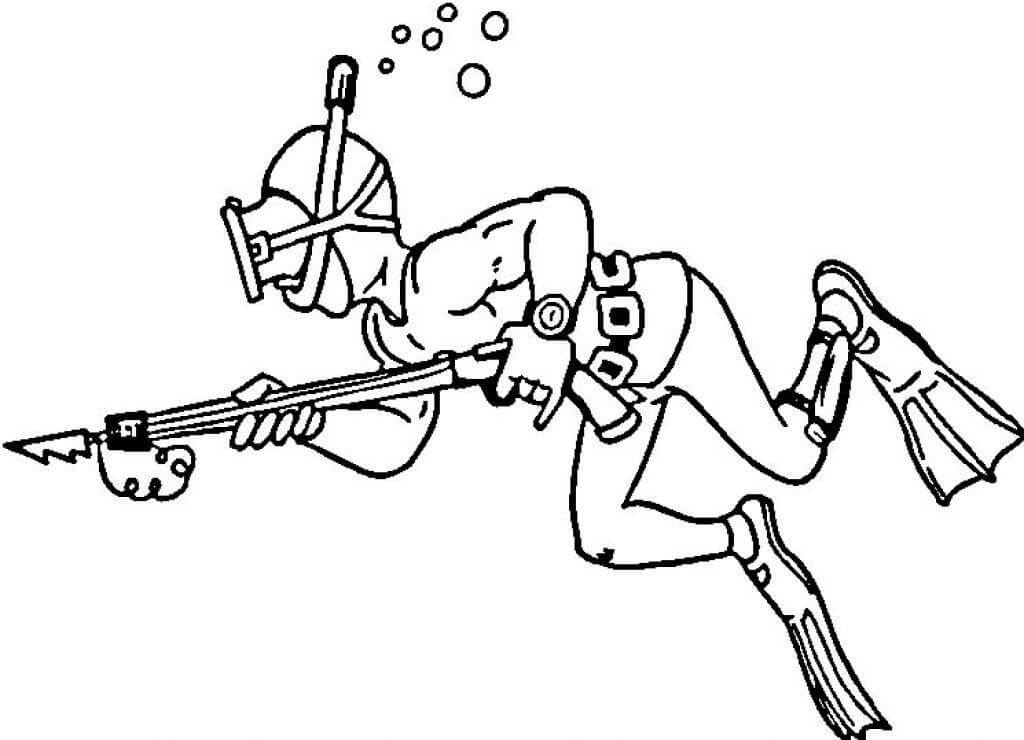 Dibujos de Buceo para colorear e imprimir– ColoringOnly.Com