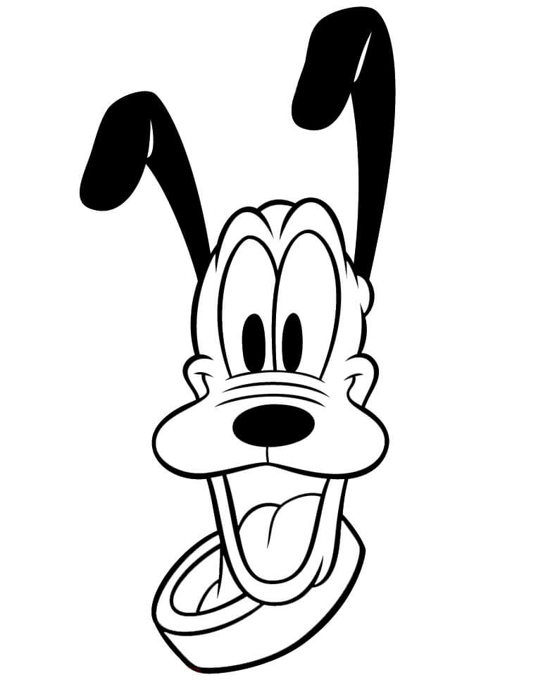 Cara a Plutón para colorear, imprimir e dibujar –ColoringOnly.Com