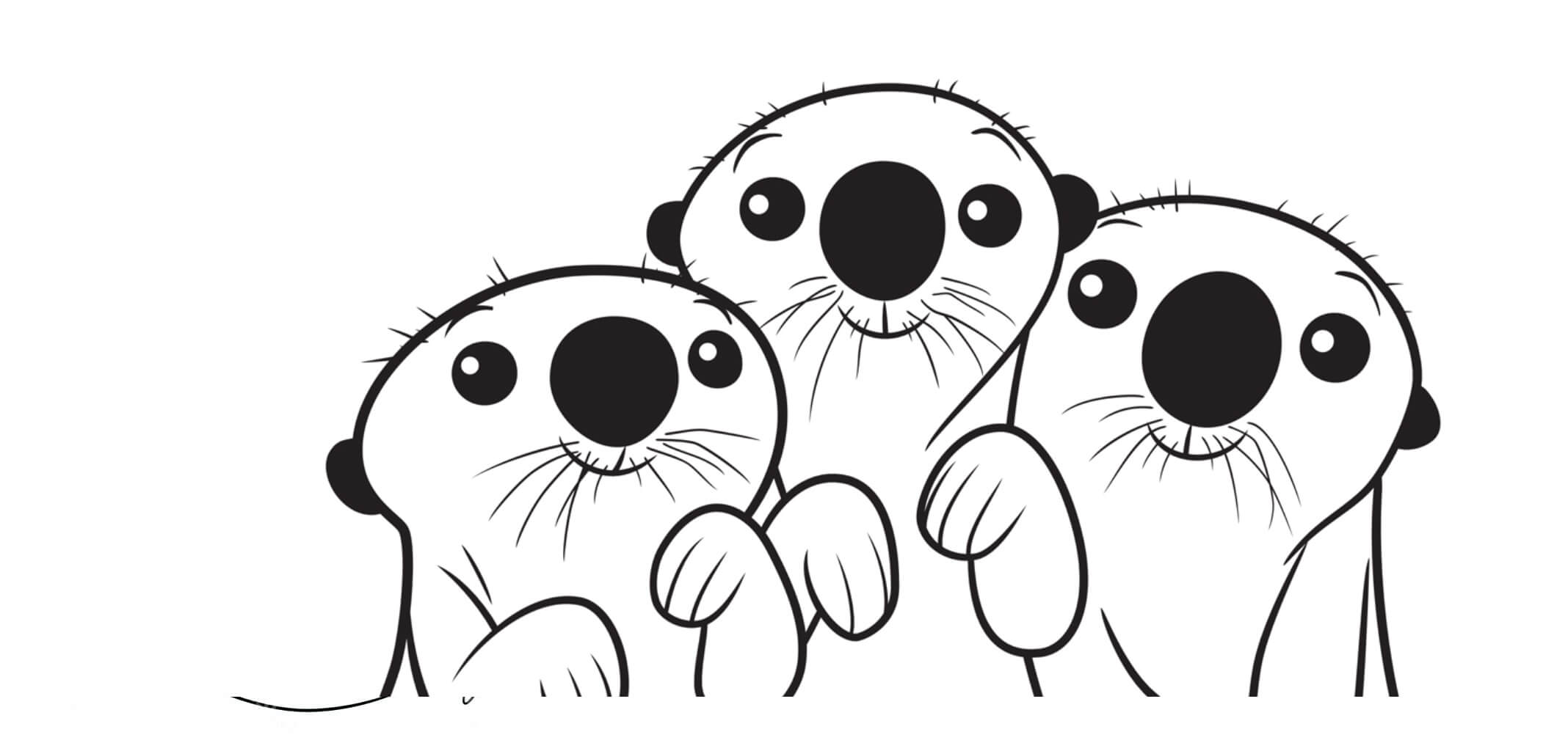 Dibujos de Nutria para colorear e imprimir– ColoringOnly.Com