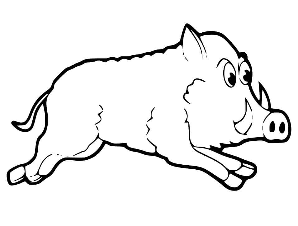 Dibujos de Jabalí para colorear e imprimir– ColoringOnly.Com