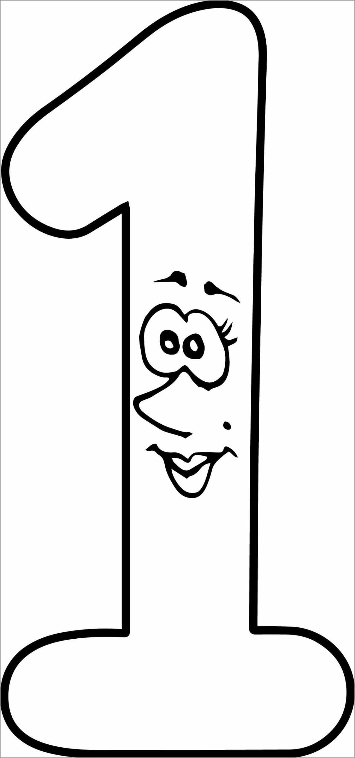 Caricatura N mero 1 Para Colorear Imprimir E Dibujar ColoringOnly Com Caricatura N mero 1 Para Colorear Imprimir E Dibujar ColoringOnly Com