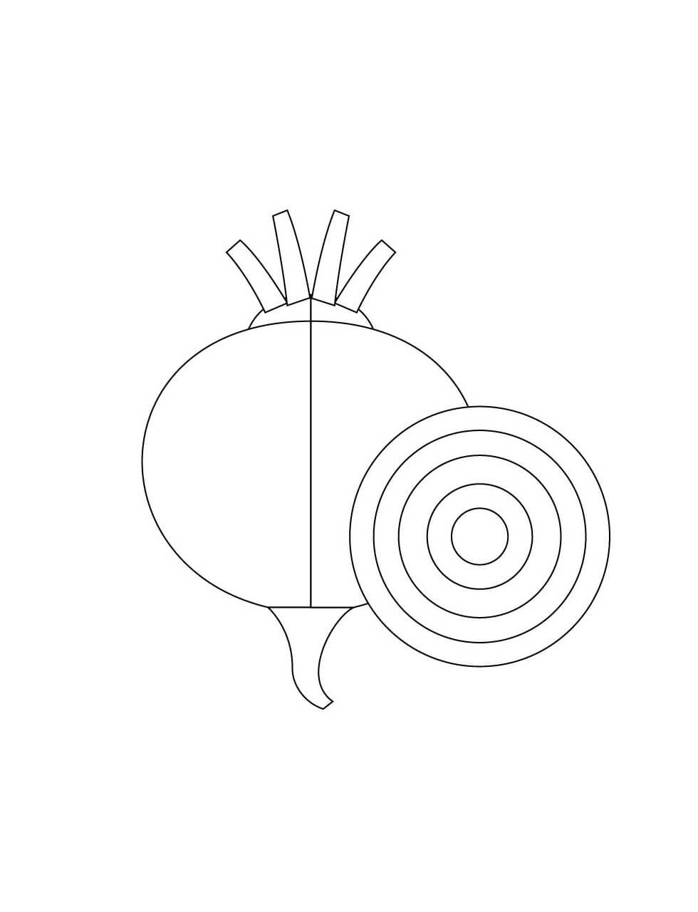 Cebolla Increíble para colorear, imprimir e dibujar –ColoringOnly.Com