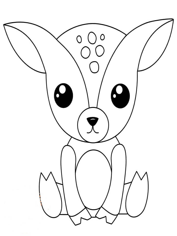 Venado de Cola Blanca en la Selva para colorear, imprimir e dibujar ...