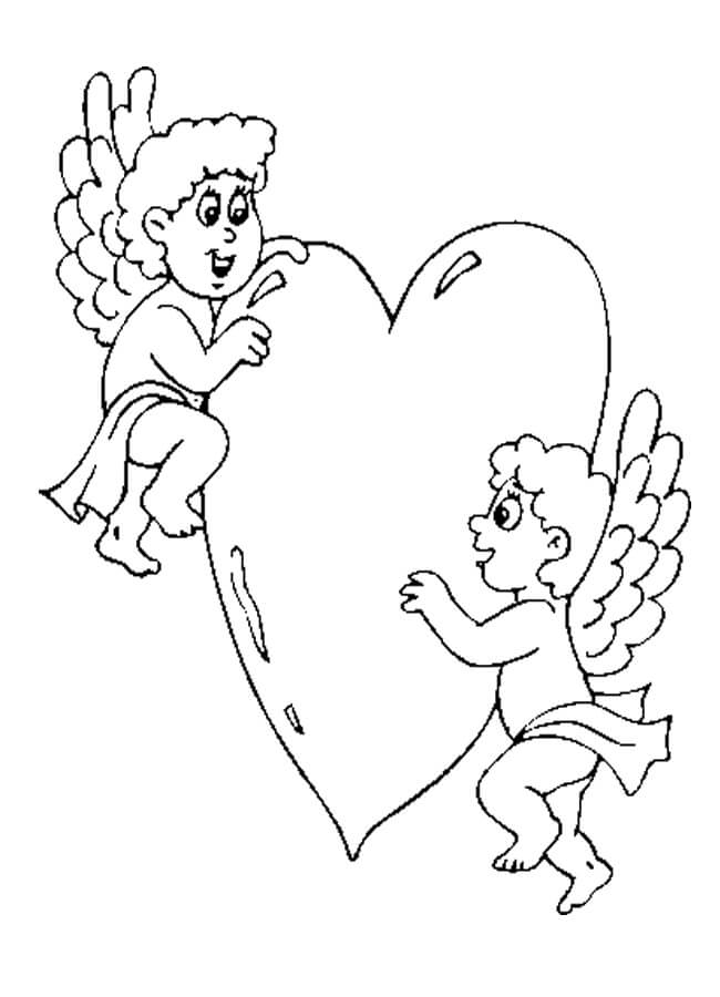 Dibujos de Cupido para colorear e imprimir– ColoringOnly.Com