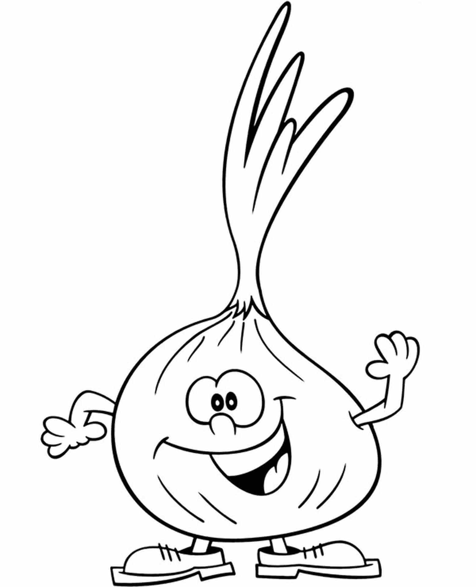 Dibujos de Cebolla para colorear e imprimir– ColoringOnly.Com