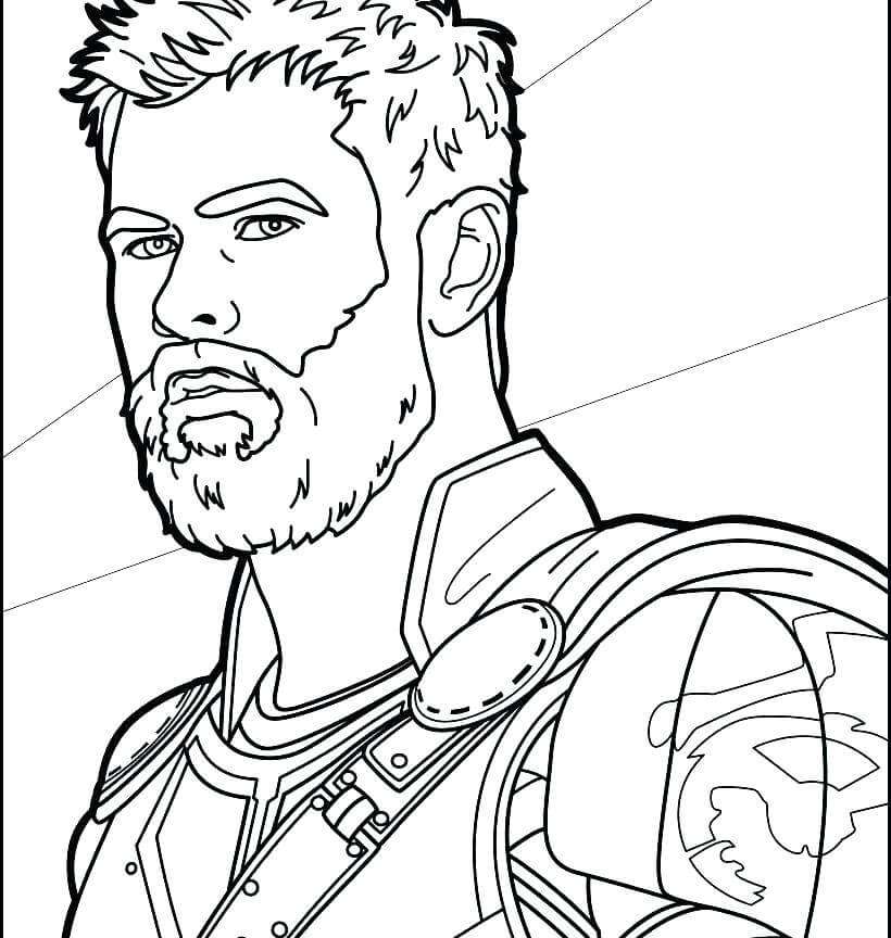 Enfréntate a Thor en Thor Ragnarok para colorear, imprimir e dibujar ...