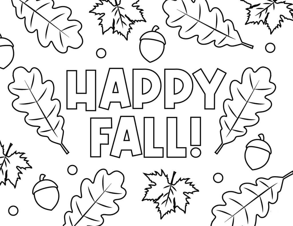 Diez Hojas de Otoño para colorear, imprimir e dibujar –ColoringOnly.Com