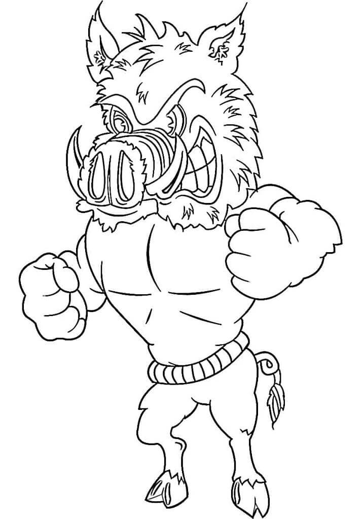 Dibujos de Jabalí para colorear e imprimir– ColoringOnly.Com