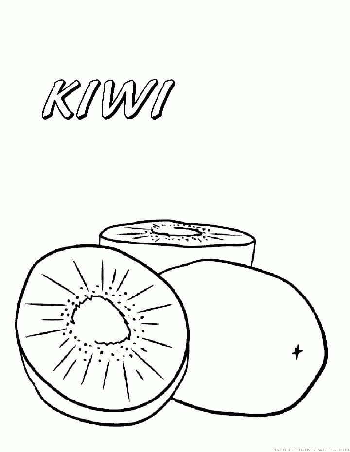 Kiwi Increíble para colorear, imprimir e dibujar –ColoringOnly.Com