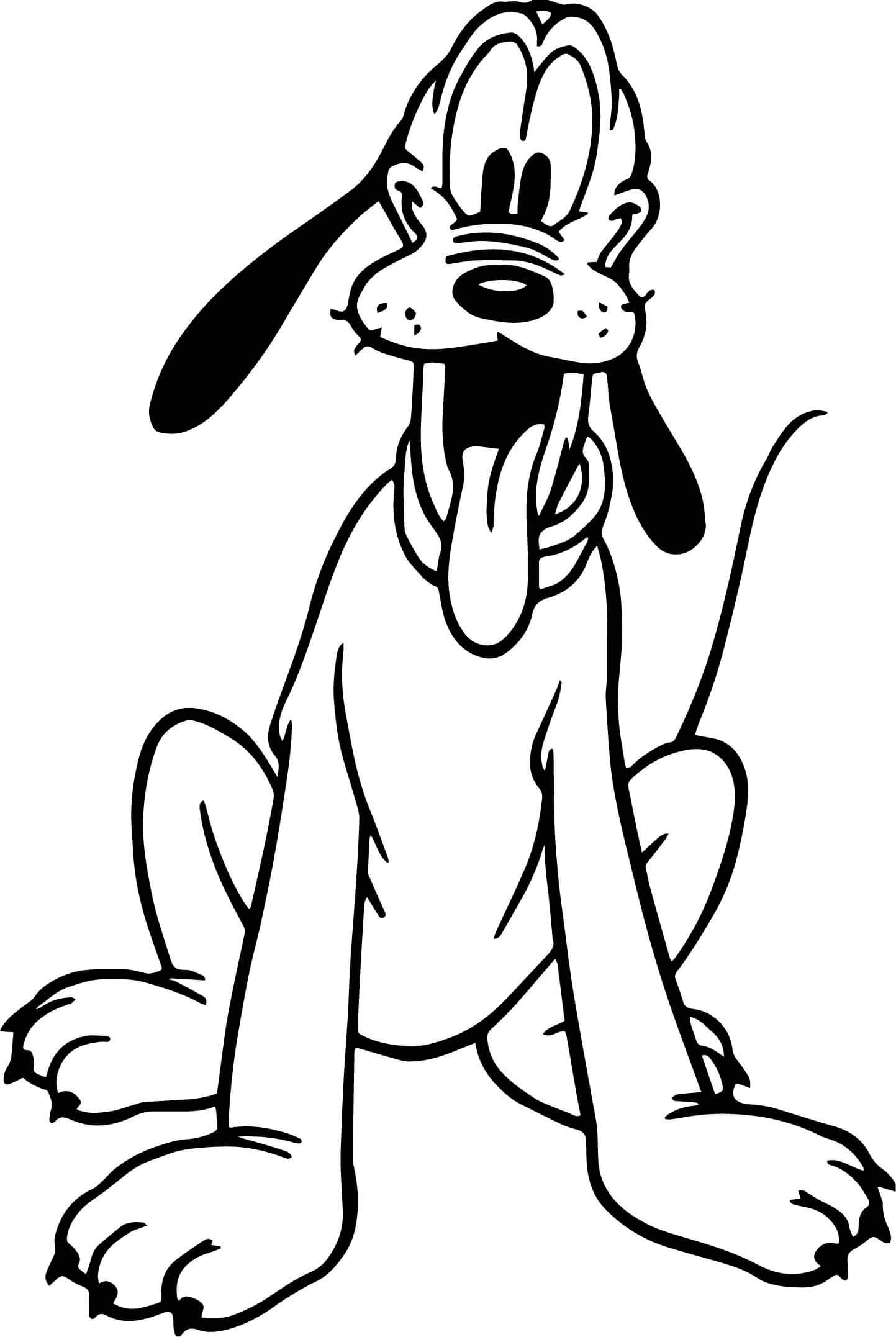 Dibujos de Pluto para colorear e imprimir– ColoringOnly.Com