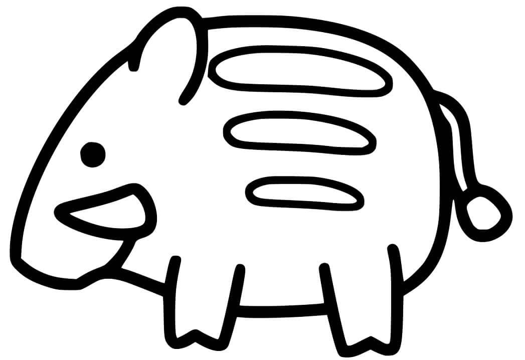 Dibujos de Jabalí para colorear e imprimir– ColoringOnly.Com