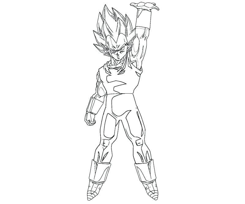 Dibujos de Vegeta para colorear e imprimir– ColoringOnly.Com