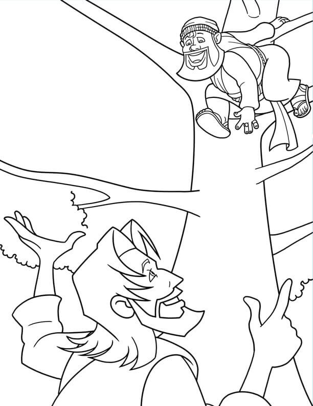 Dibujos de Zaqueo para colorear e imprimir– ColoringOnly.Com