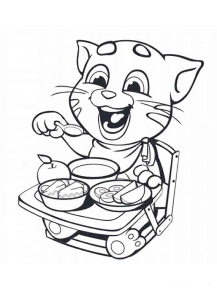 Talking Tom and Friends para colorear, imprimir e dibujar –ColoringOnly.Com