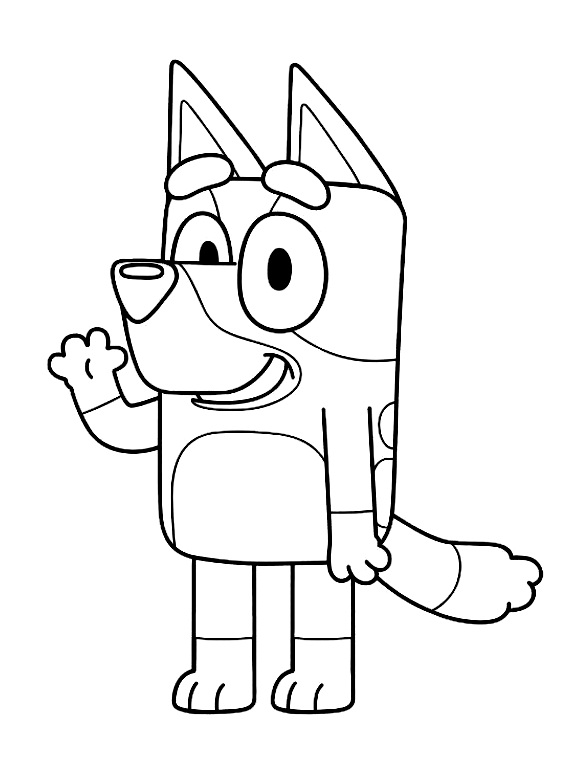 Mackenzie de Bluey para colorear, imprimir e dibujar –ColoringOnly.Com