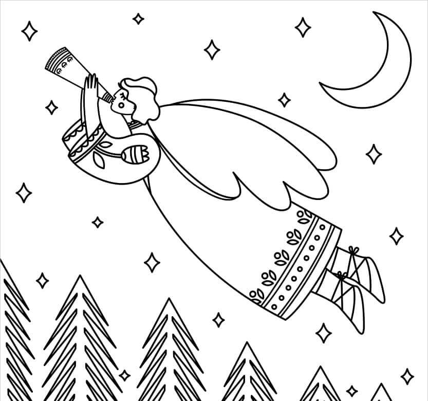 Dibujos de Ángel para colorear e imprimir– ColoringOnly.Com