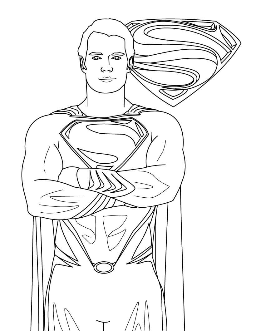 Dibujos de Superman para colorear e imprimir– ColoringOnly.Com