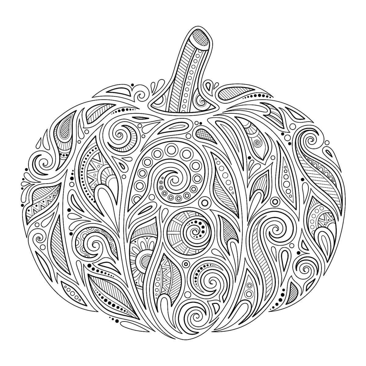 Dibujos de Calabaza para colorear e imprimir– ColoringOnly.Com