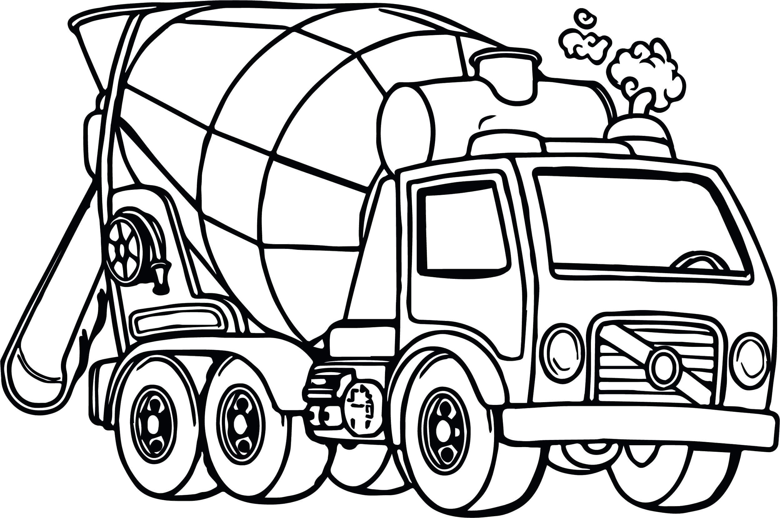 Dibujos de Camión para colorear e imprimir– ColoringOnly.Com