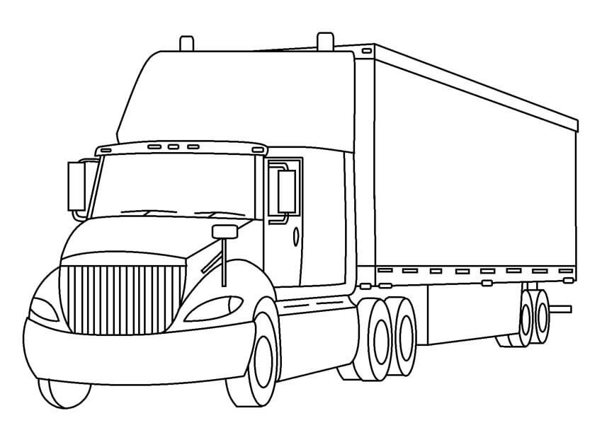 Dibujos de Camión para colorear e imprimir– ColoringOnly.Com