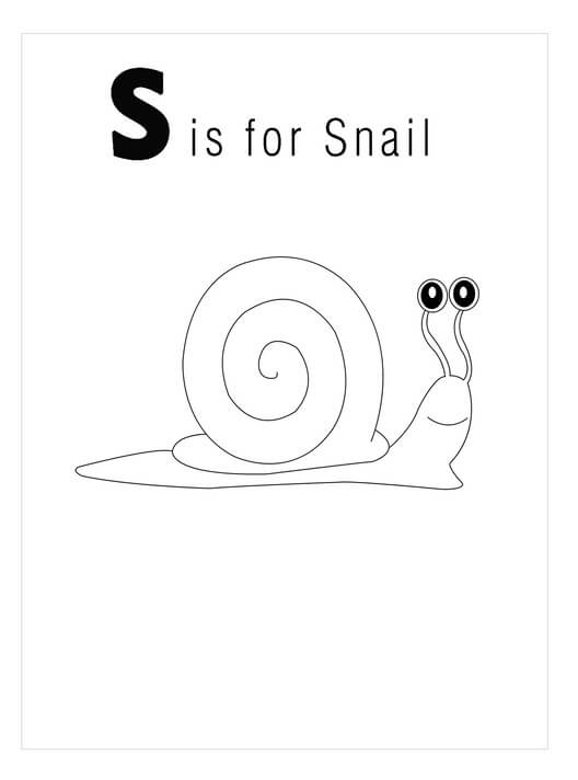 Caracol Bonito para colorear, imprimir e dibujar –ColoringOnly.Com