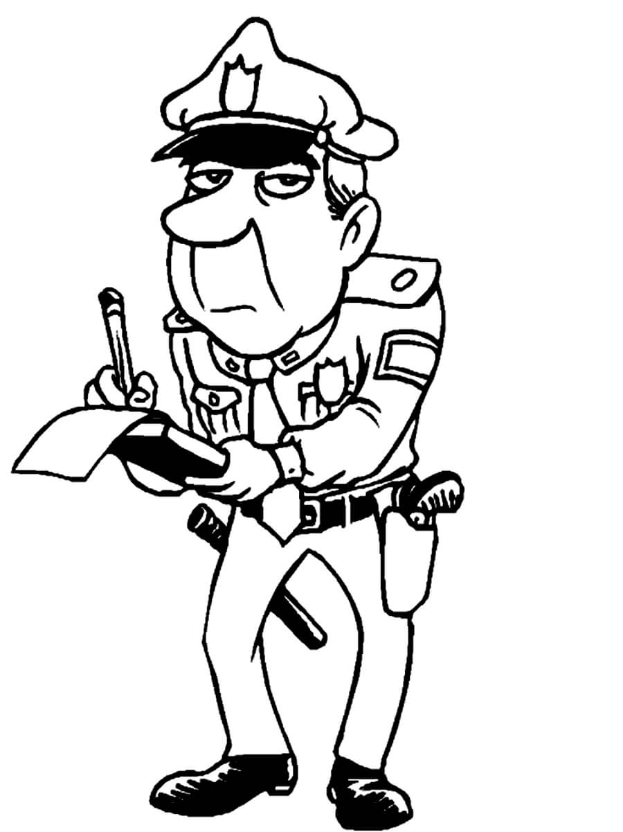 Oficial de Policia para colorear, imprimir e dibujar –ColoringOnly.Com Oficial de Policia para colorear, imprimir e dibujar –ColoringOnly.Com