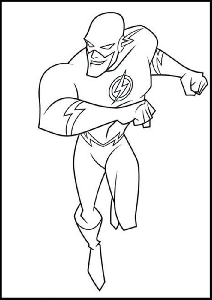 Flash Divertido para colorear, imprimir e dibujar –ColoringOnly.Com