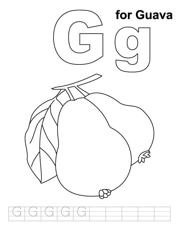 Dibujos de Guayaba para colorear e imprimir– ColoringOnly.Com