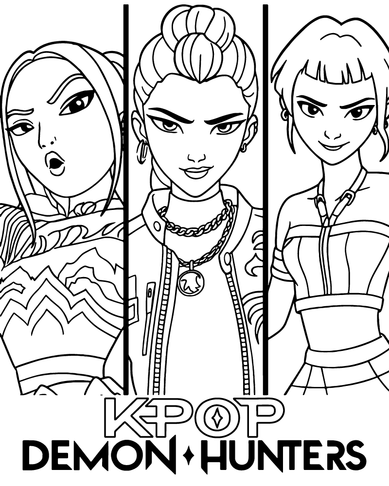 Rumi Cazadores De Demonios KPop Para Colorear Imprimir E Dibujar Rumi Cazadores De Demonios KPop Para Colorear Imprimir E Dibujar
