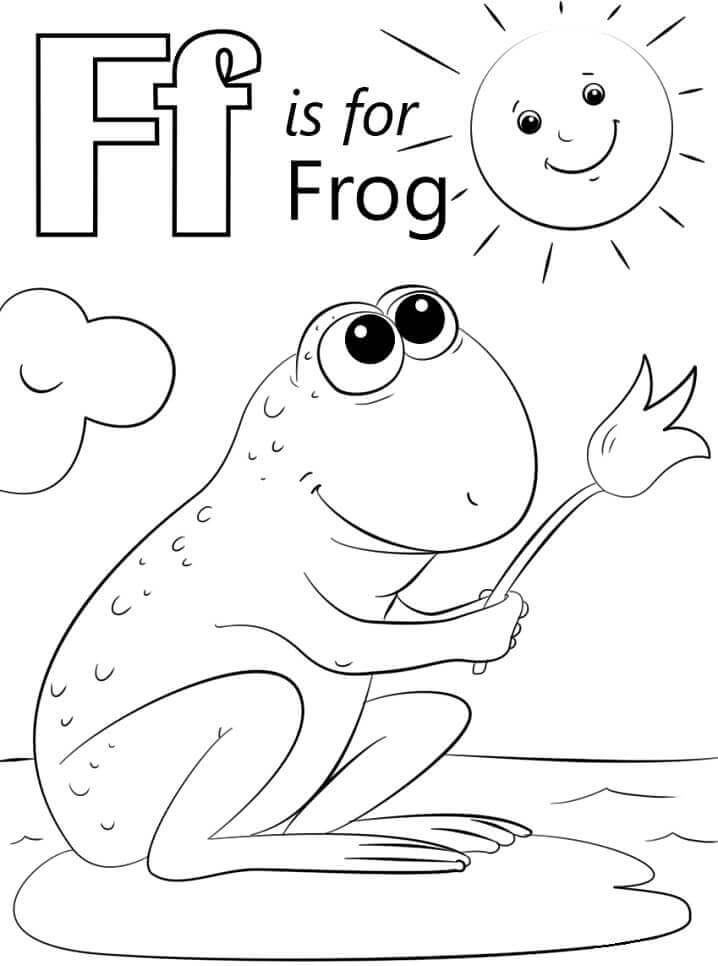 Dibujos de Letra F para colorear e imprimir– ColoringOnly.Com