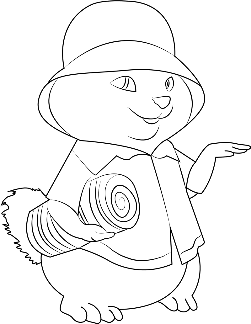 Lindo Theodore para colorear, imprimir e dibujar –ColoringOnly.Com