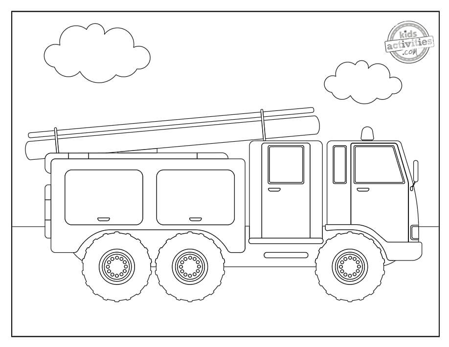 Dibujos de Camión para colorear e imprimir– ColoringOnly.Com