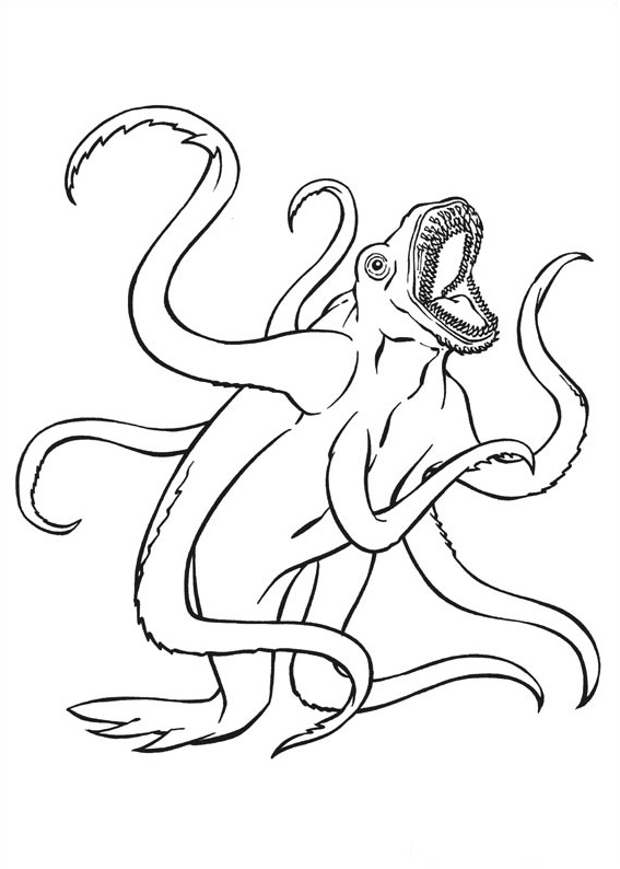 Monstruo Abilisk para colorear, imprimir e dibujar –ColoringOnly.Com