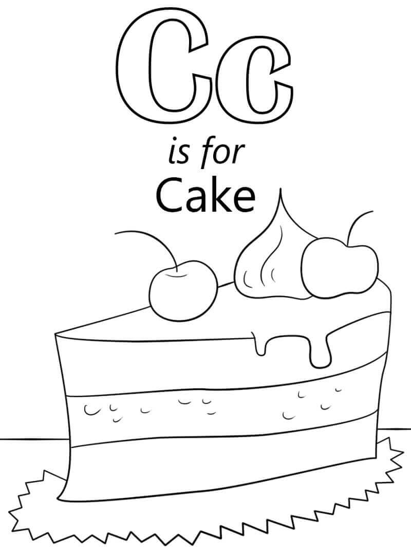 Dibujos de Letra C para colorear e imprimir– ColoringOnly.Com