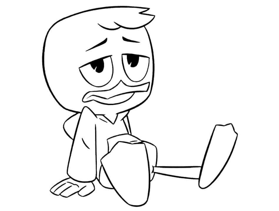 Pato Louie cansado de Ducktales para colorear, imprimir e dibujar ...