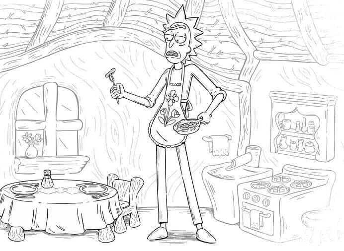Cocina Normal Para Colorear Imprimir E Dibujar Coloringonly Com
