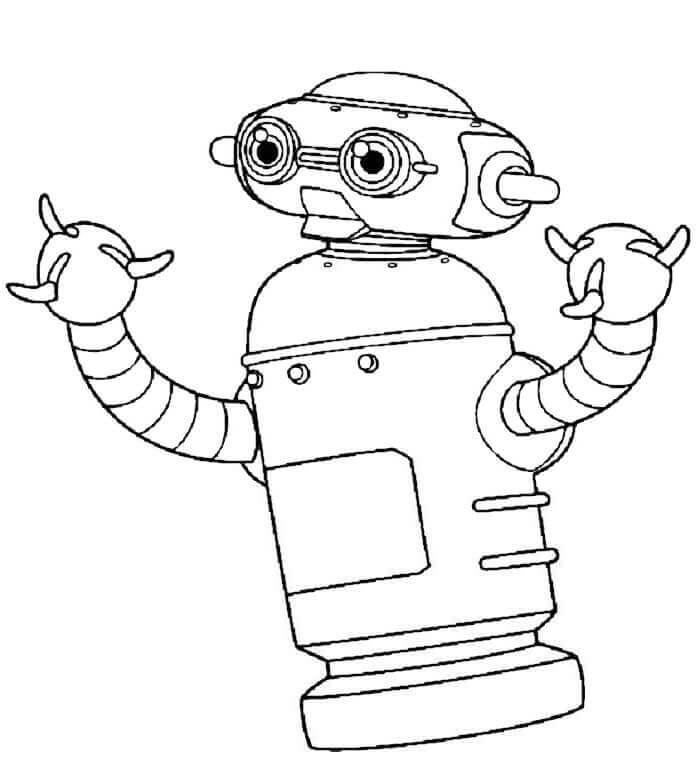 Robot de Pollo para colorear, imprimir e dibujar –ColoringOnly.Com