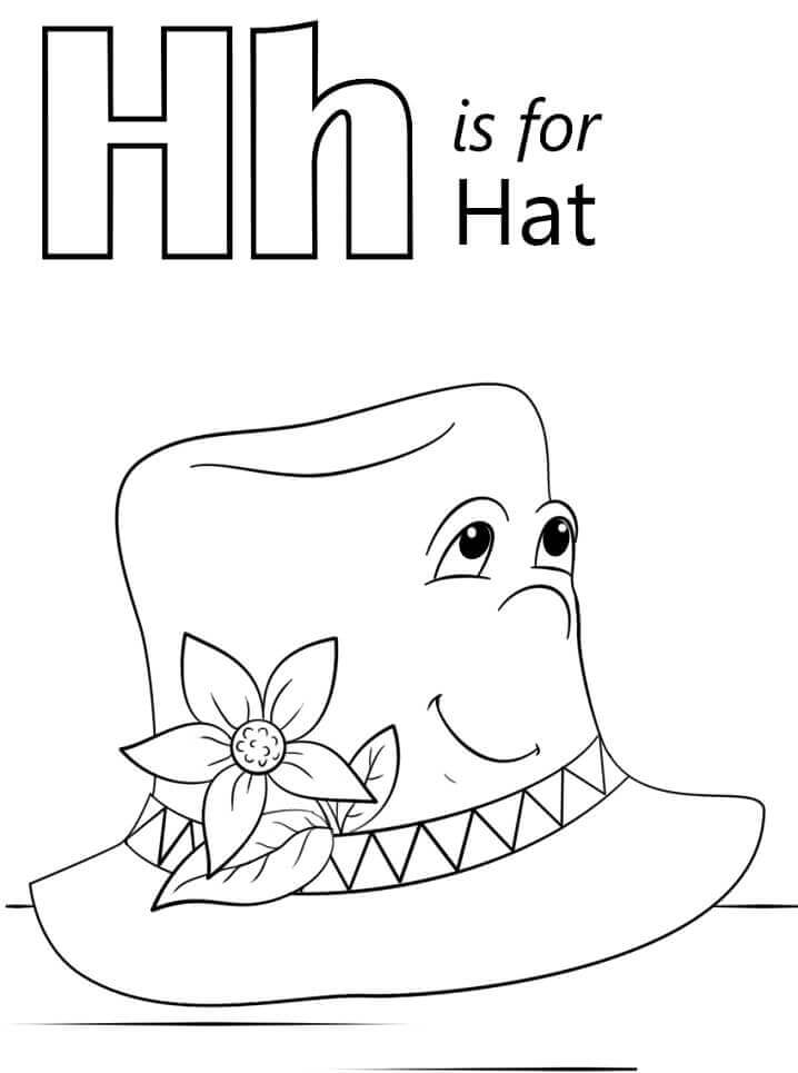 Dibujos de Letra H para colorear e imprimir– ColoringOnly.Com