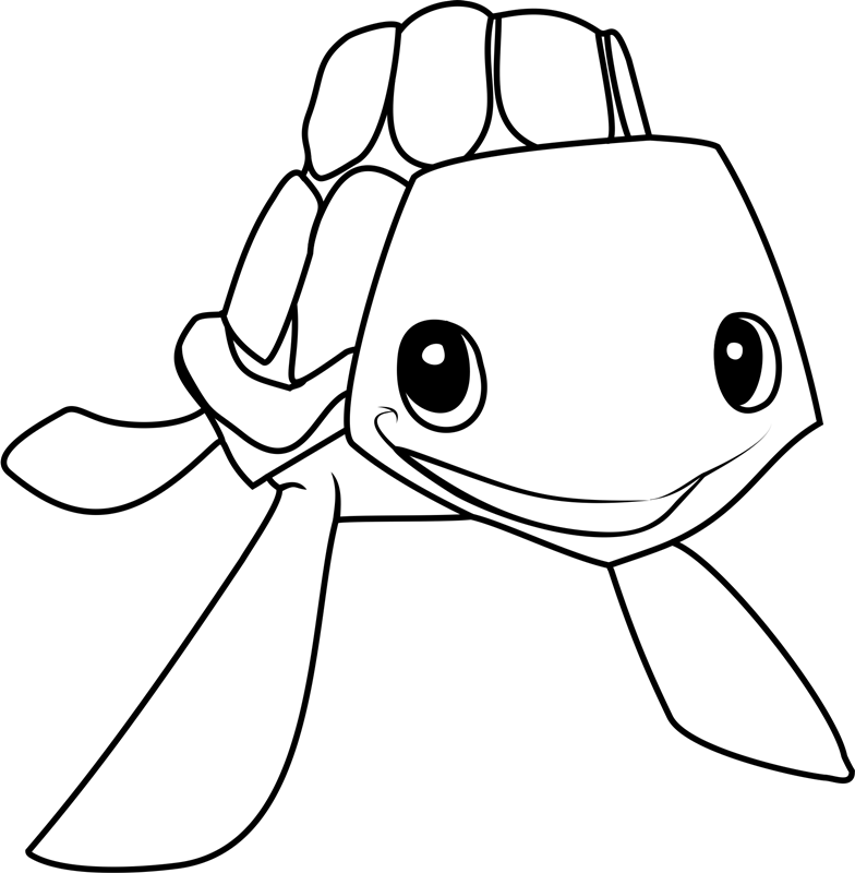 Tortuga Marina Feliz Para Colorear Imprimir E Dibujar Coloringonly Com