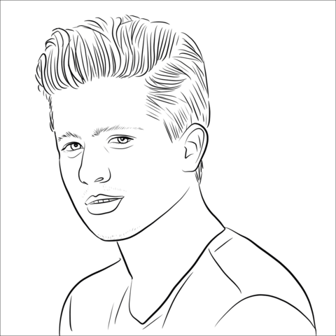 Charlie Puth Coloring Page