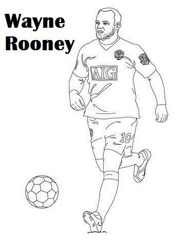Wayne Rooney Coloring Page