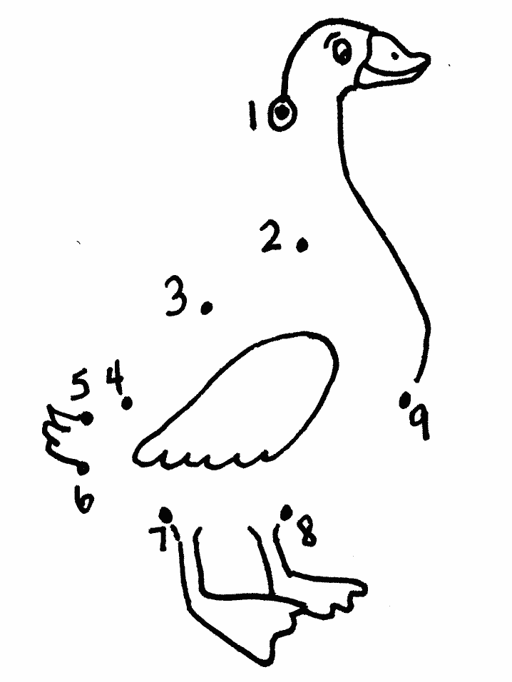 Goose Dot To Dots Coloring Page Free Printable Coloring Pages For Kids Goose Dot To Dots Coloring Page Free Printable Coloring Pages For Kids