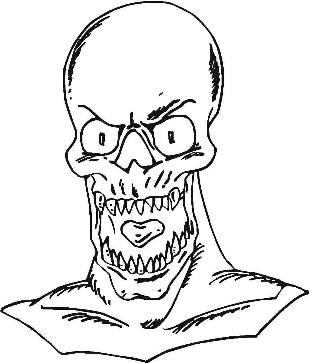 Undead Coloring Page