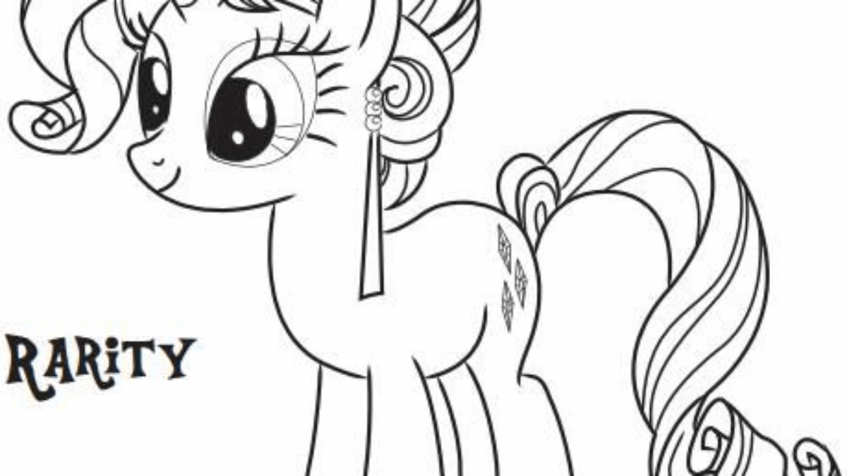 Coloring Pages Of My Little Pony Rarity