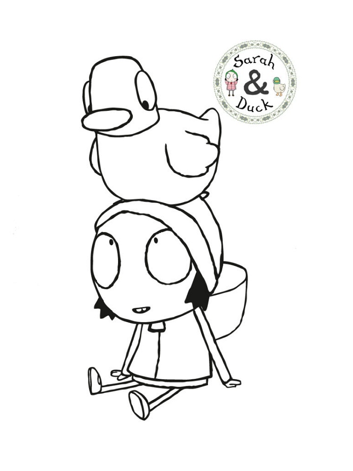 Duck on Sarah's Head Duck on Sarah's Head
