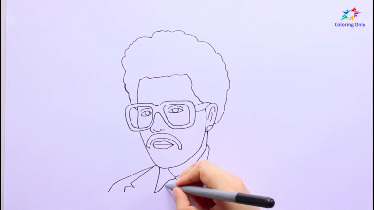 How to Draw The Weeknd: Easy Drawing Steps